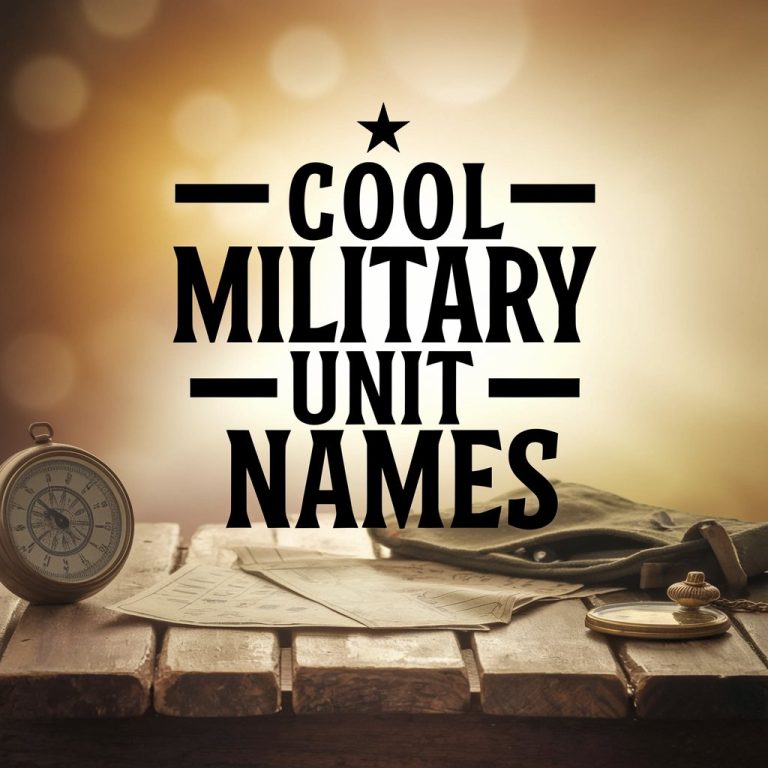 Cool Military Unit Names: Guide to Badass Squad Designations - ZA Comebacks