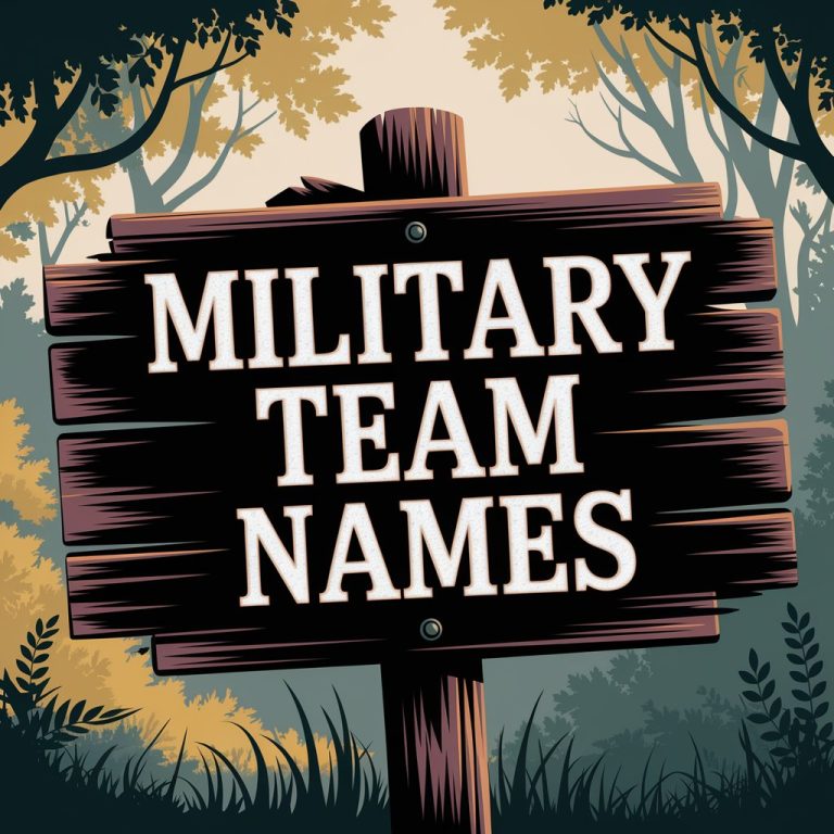 100+ Military Team Names That Command Respect and Power