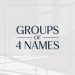 Groups Of 4 Names: Creative and Meaningful Naming Ideas - ZA Comebacks