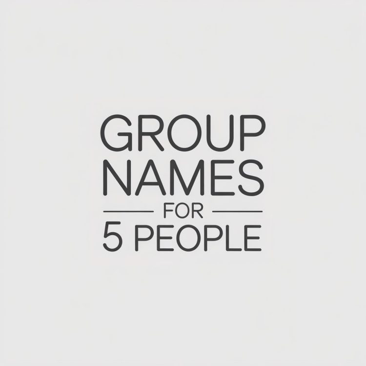 Group Names For 5 People: Creative and Unique Ideas - ZA Comebacks
