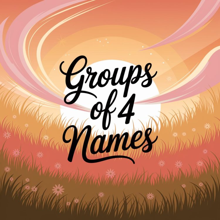 Groups Of 4 Names: Creative and Meaningful Naming Ideas - ZA Comebacks