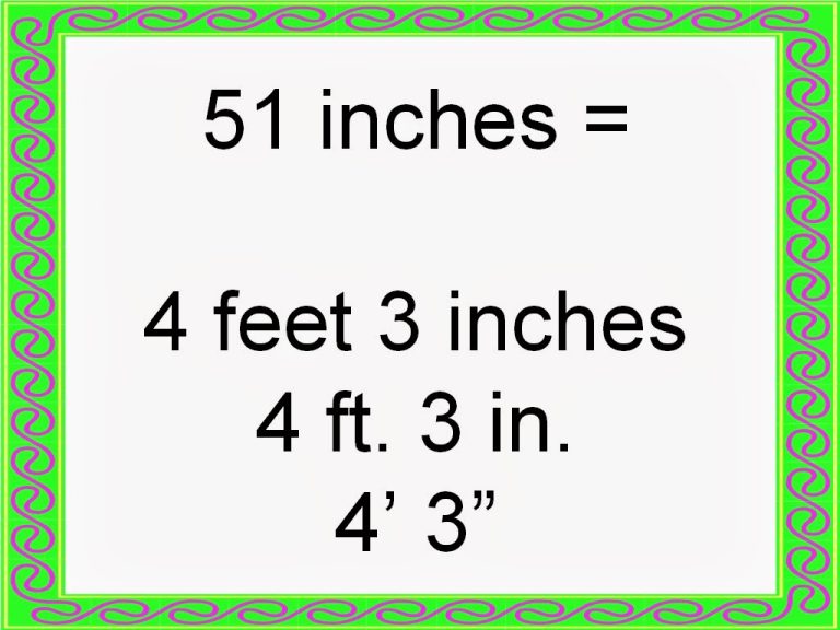 How to Convert 51 Inches in Feet Quickly – Easy Step-by-Step